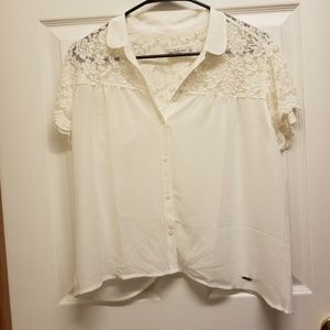 Abercrombie & Fitch | Tops | White Flowy Shirt Nwot Bundle And Save ...